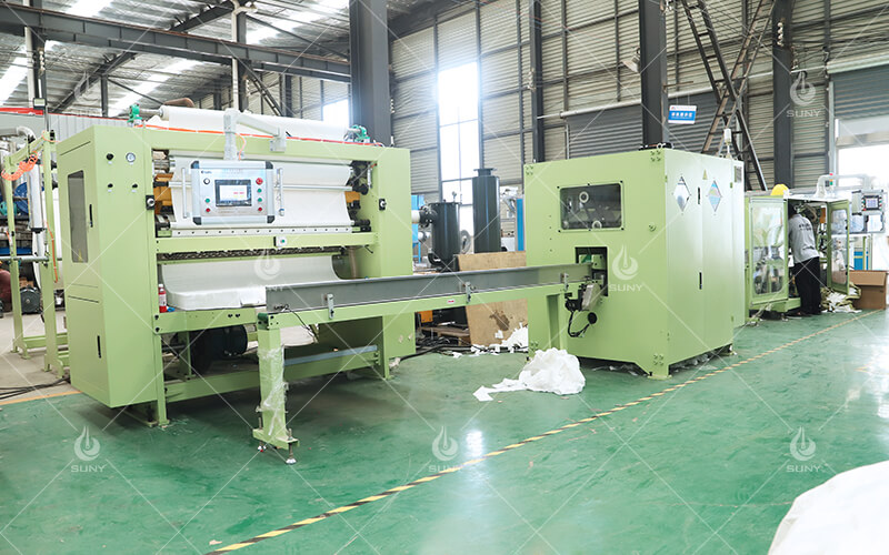 Cotton Tissue Machine, Disposable Face Cotton Towel Producing Machine ...